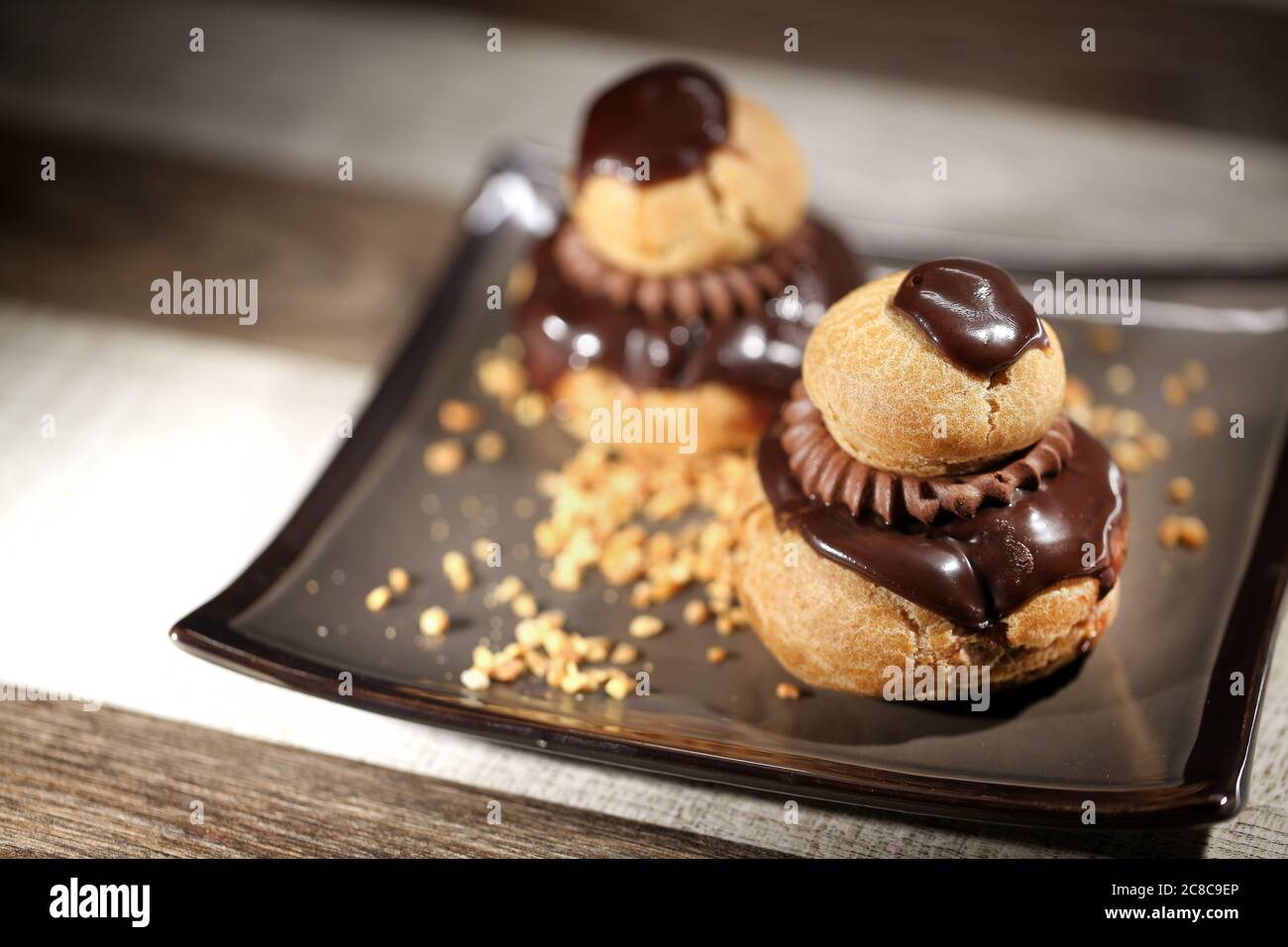 religious, French chocolate pastry on a table Stock Photo - Alamy