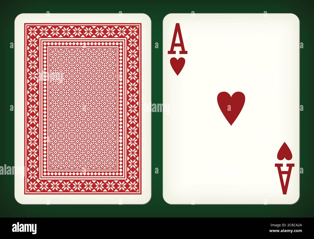 Red playing cards back side hi-res stock photography and images - Alamy