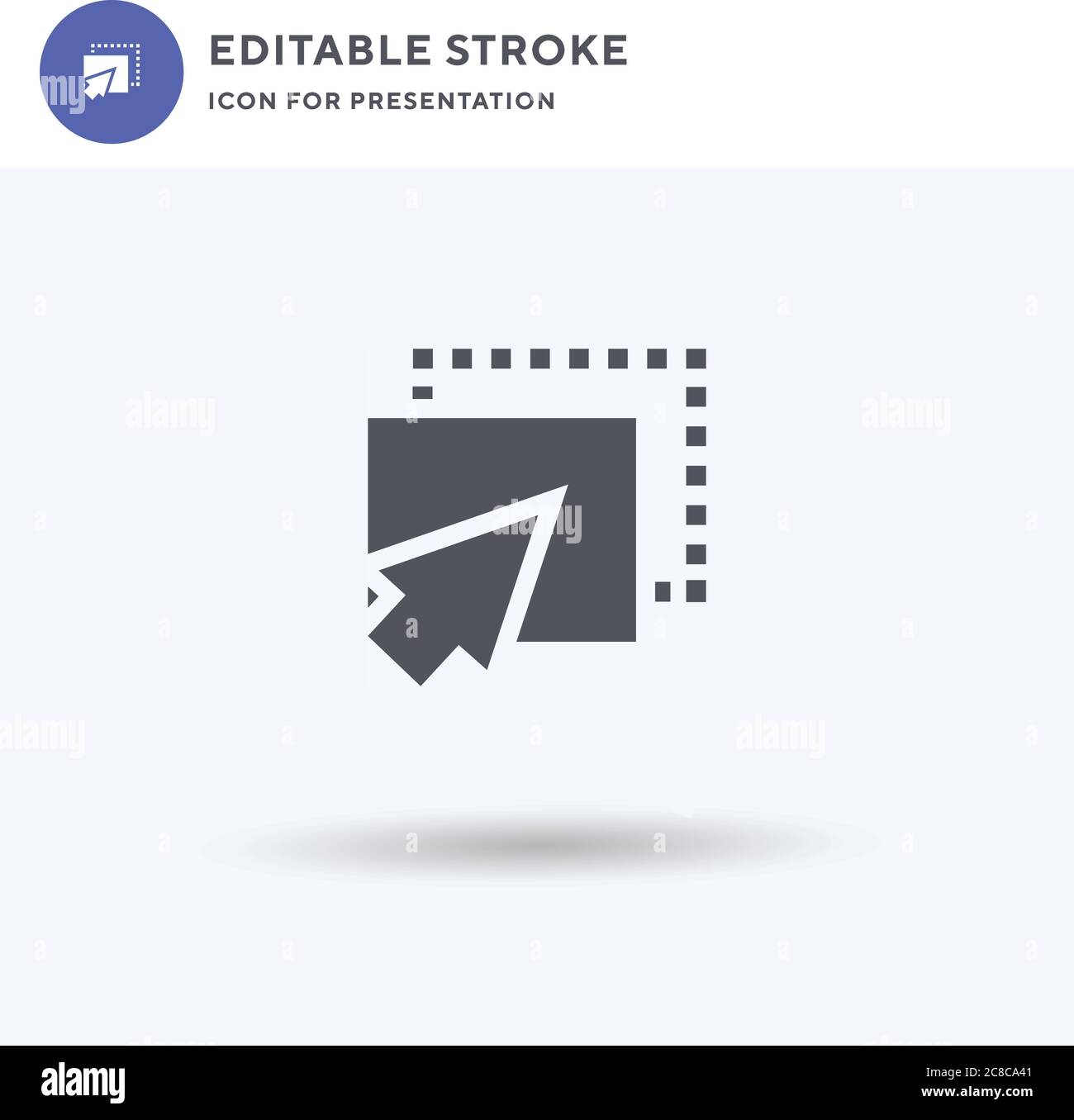 Move icon vector, filled flat sign, solid pictogram isolated on white ...