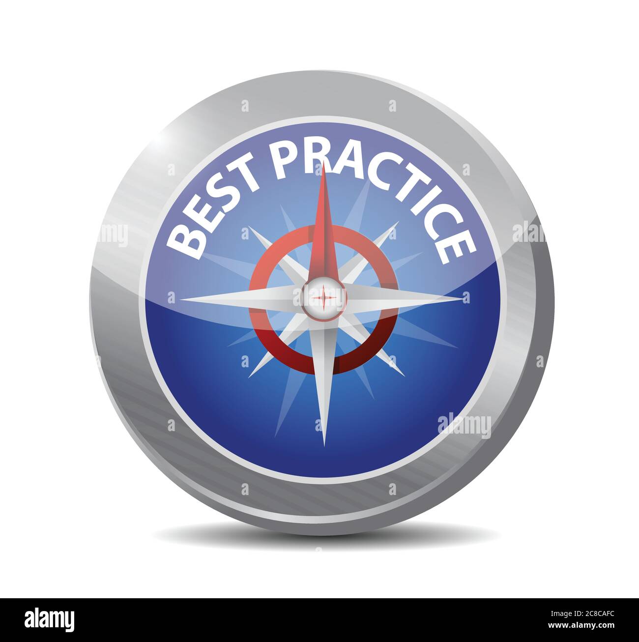 Best practice isolated compass sign concept illustration design graphic ...