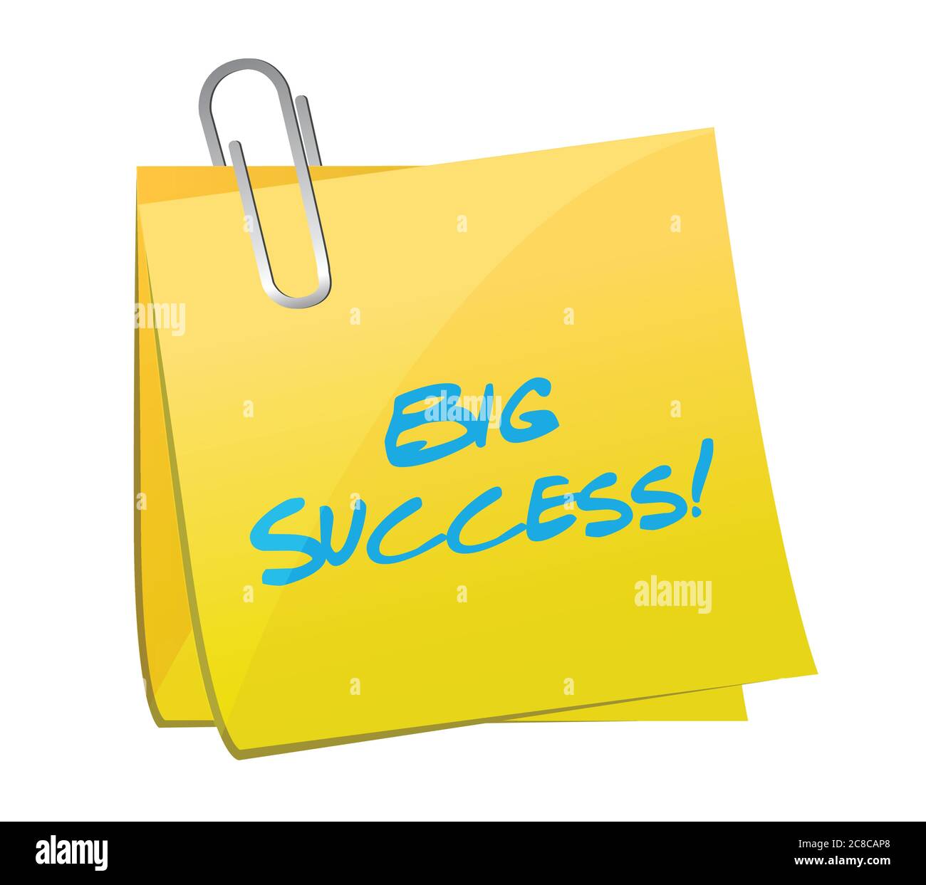 Big success post illustration design over a white background Stock ...