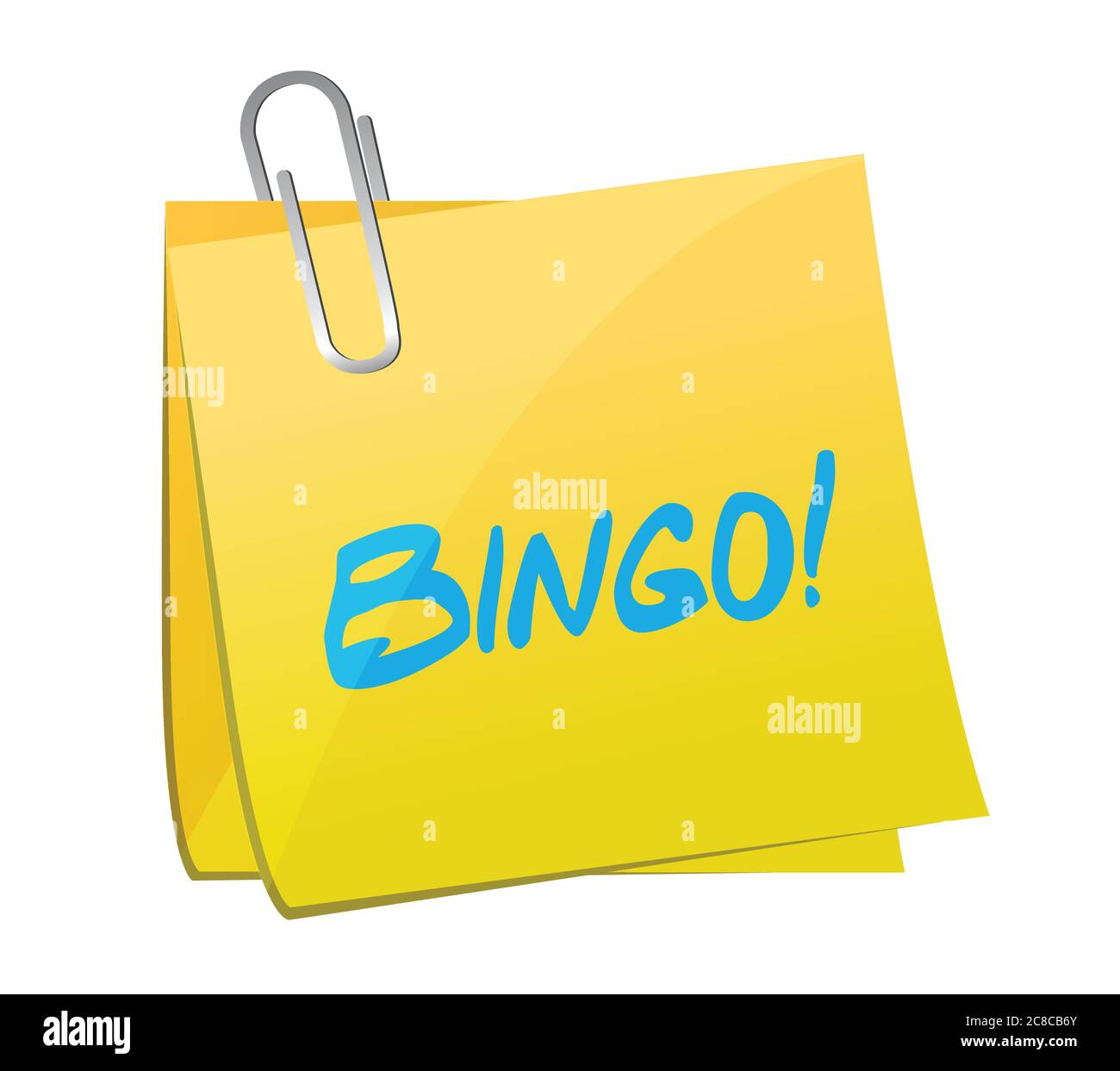Bingo post message illustration design over a white background Stock ...