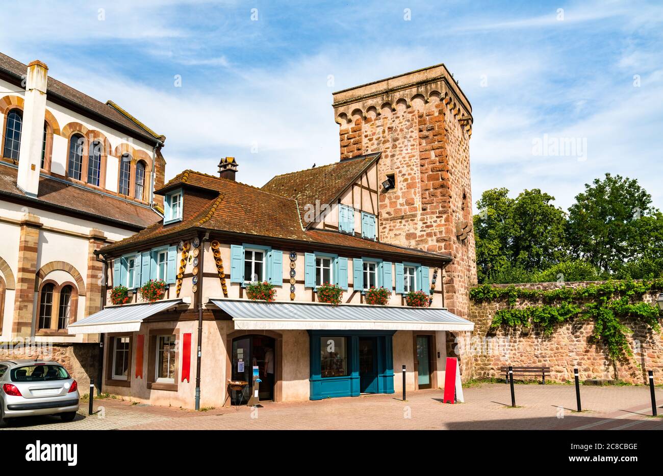 Traditional houses in Obernai - Alsace, France Stock Photo - Alamy