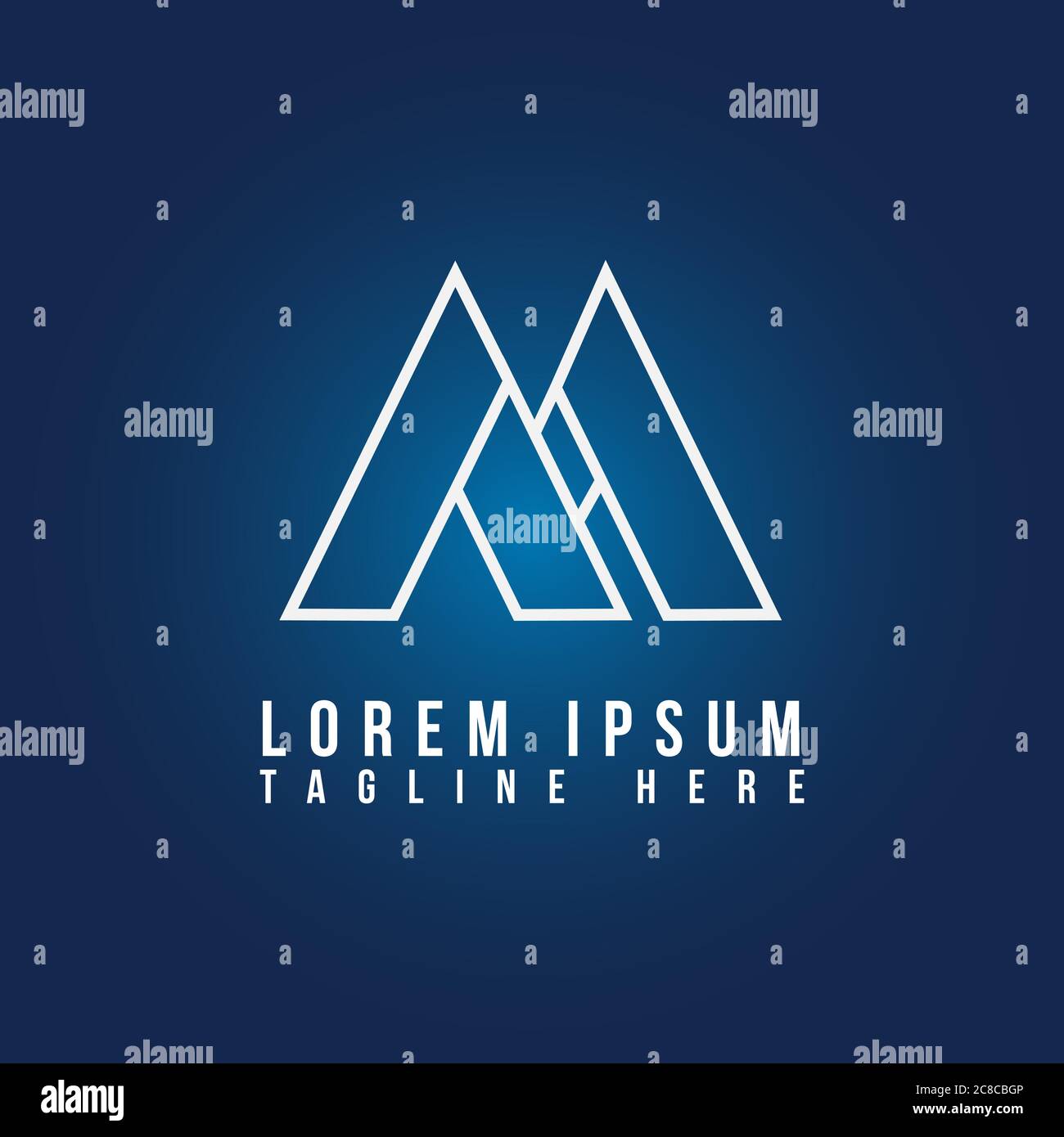 stylish creative Letter M initial logo design vector template ...