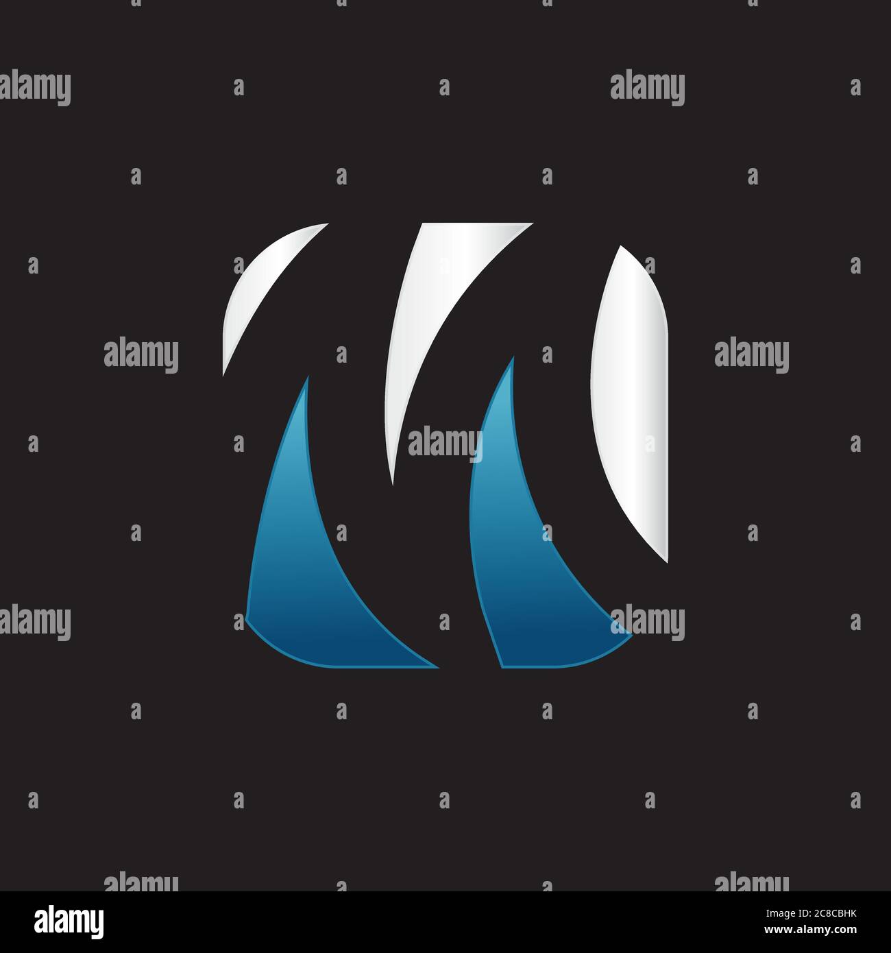 stylish creative Letter M initial logo design vector template ...