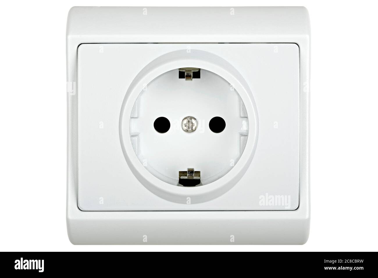 white socket isolated on white Stock Photo - Alamy