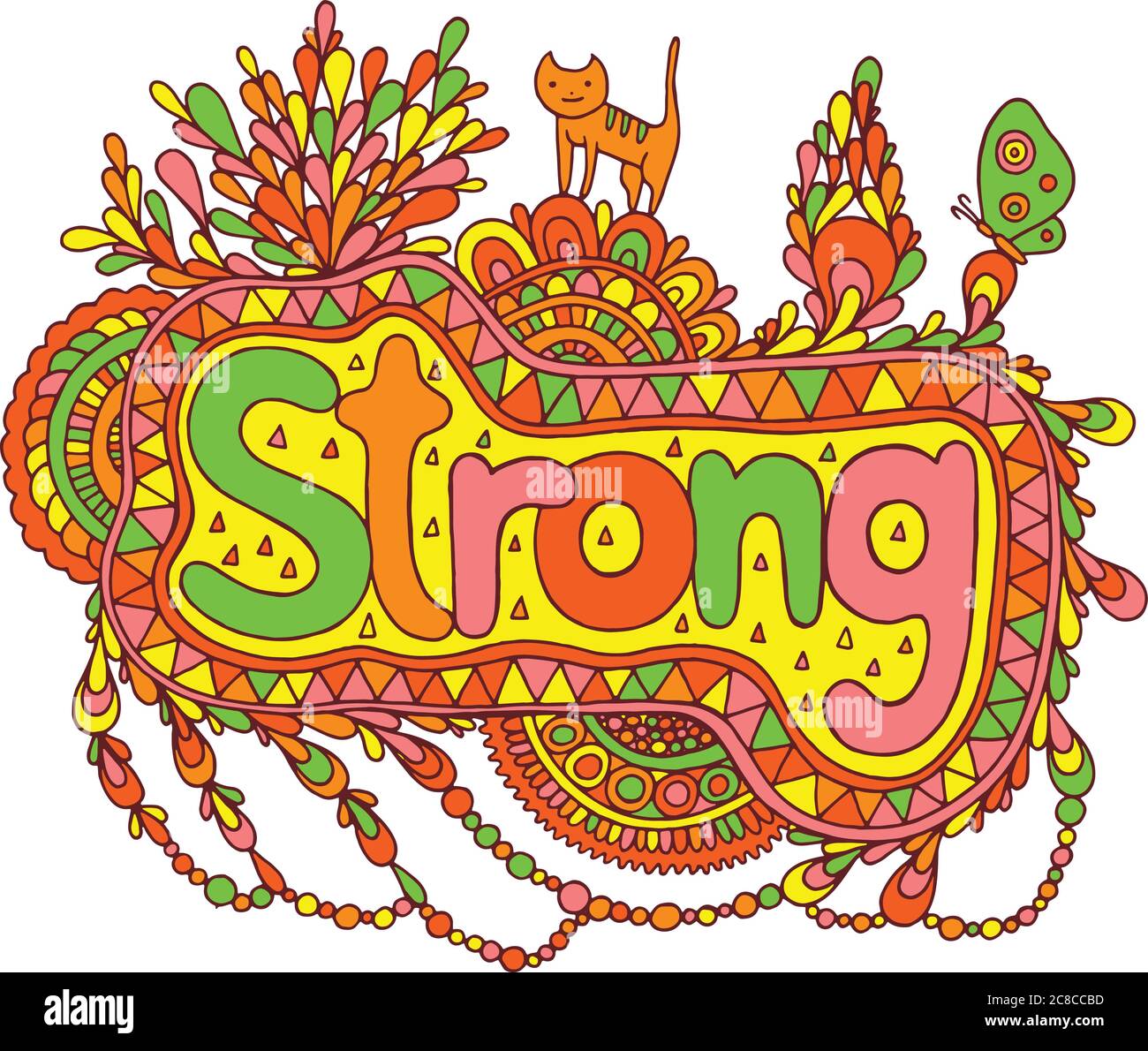 Adult coloring page cat hi-res stock photography and images - Alamy