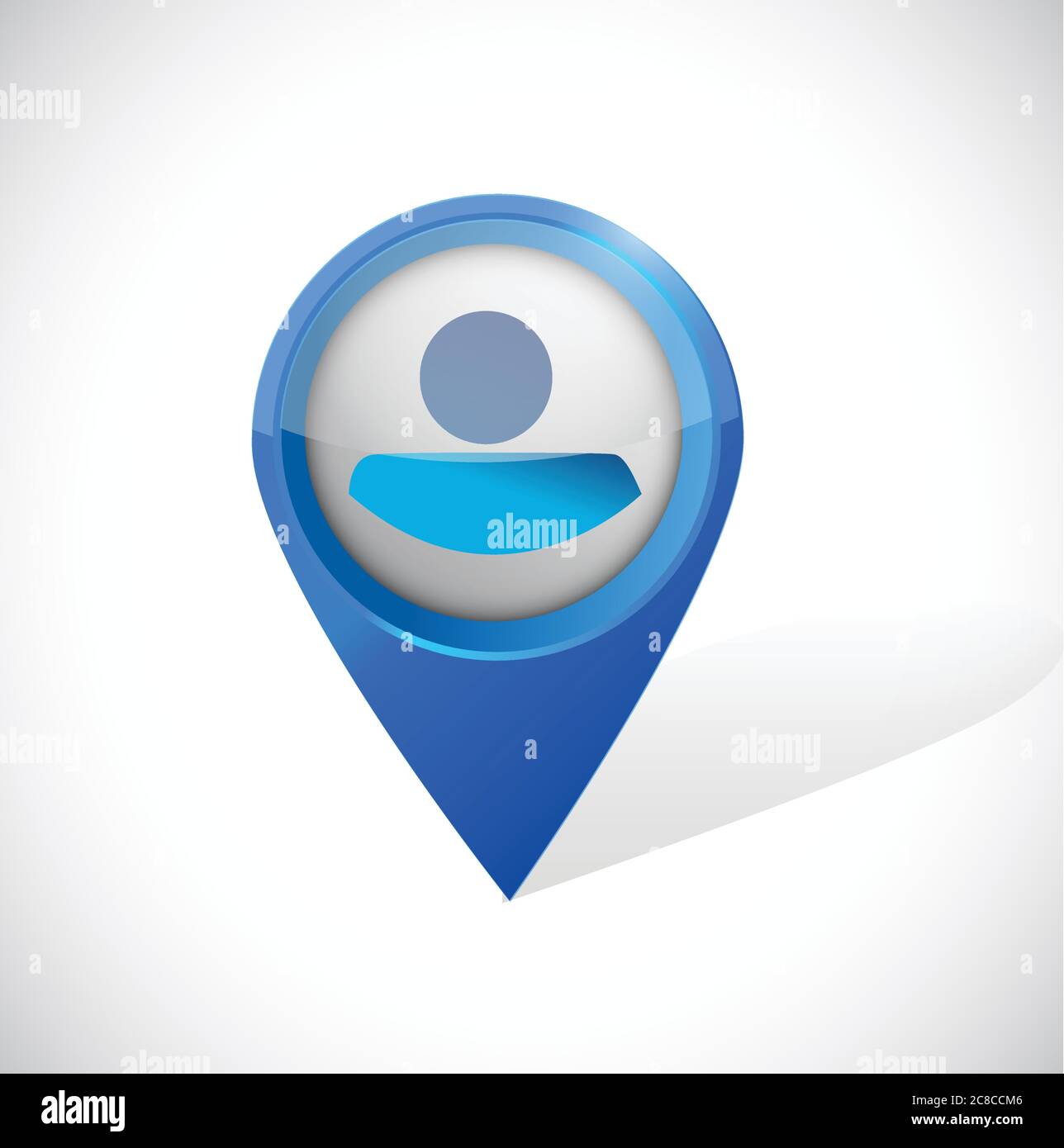 People locator illustration design over a white background Stock Vector ...