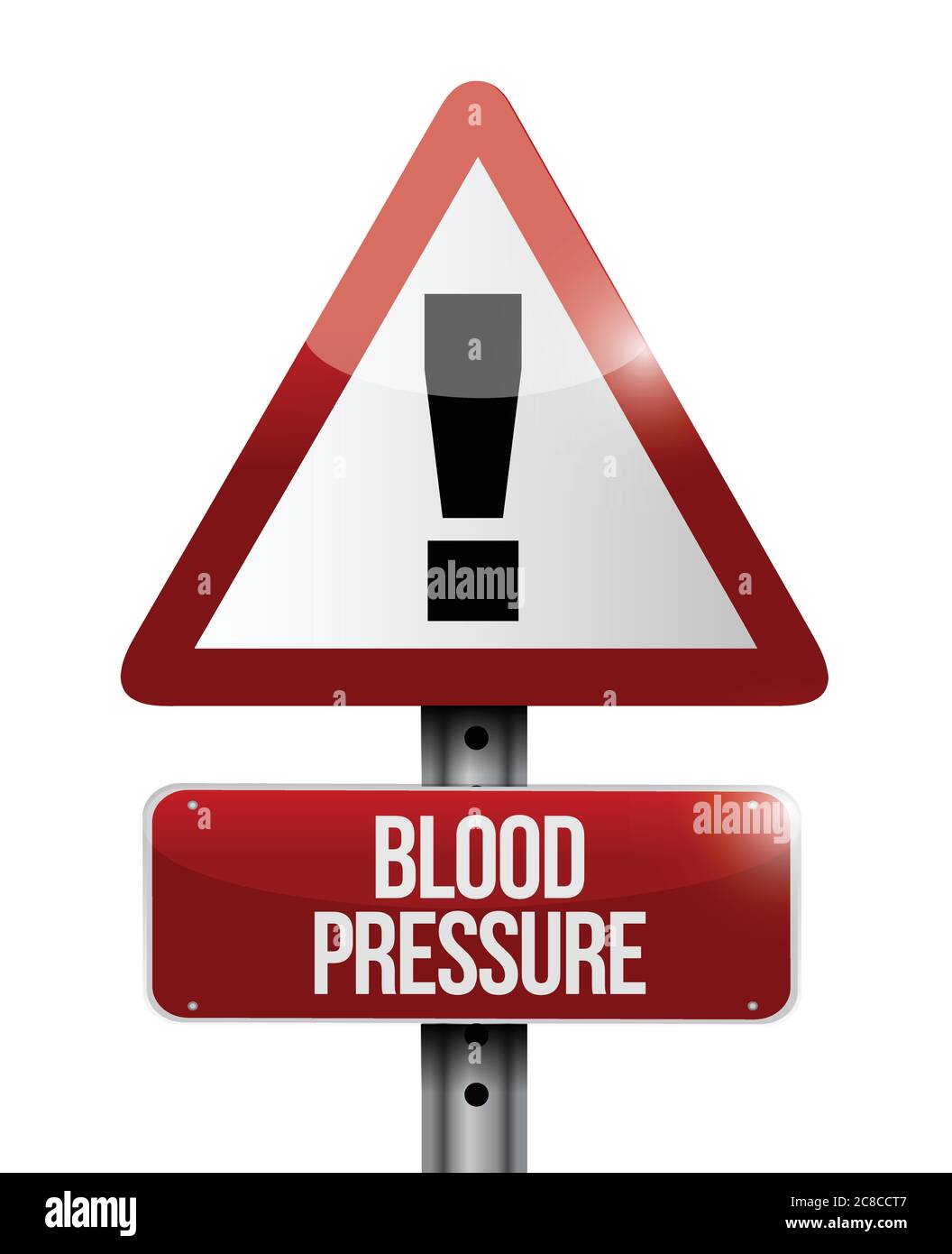 Blood pressure road sign illustration design over a white background ...