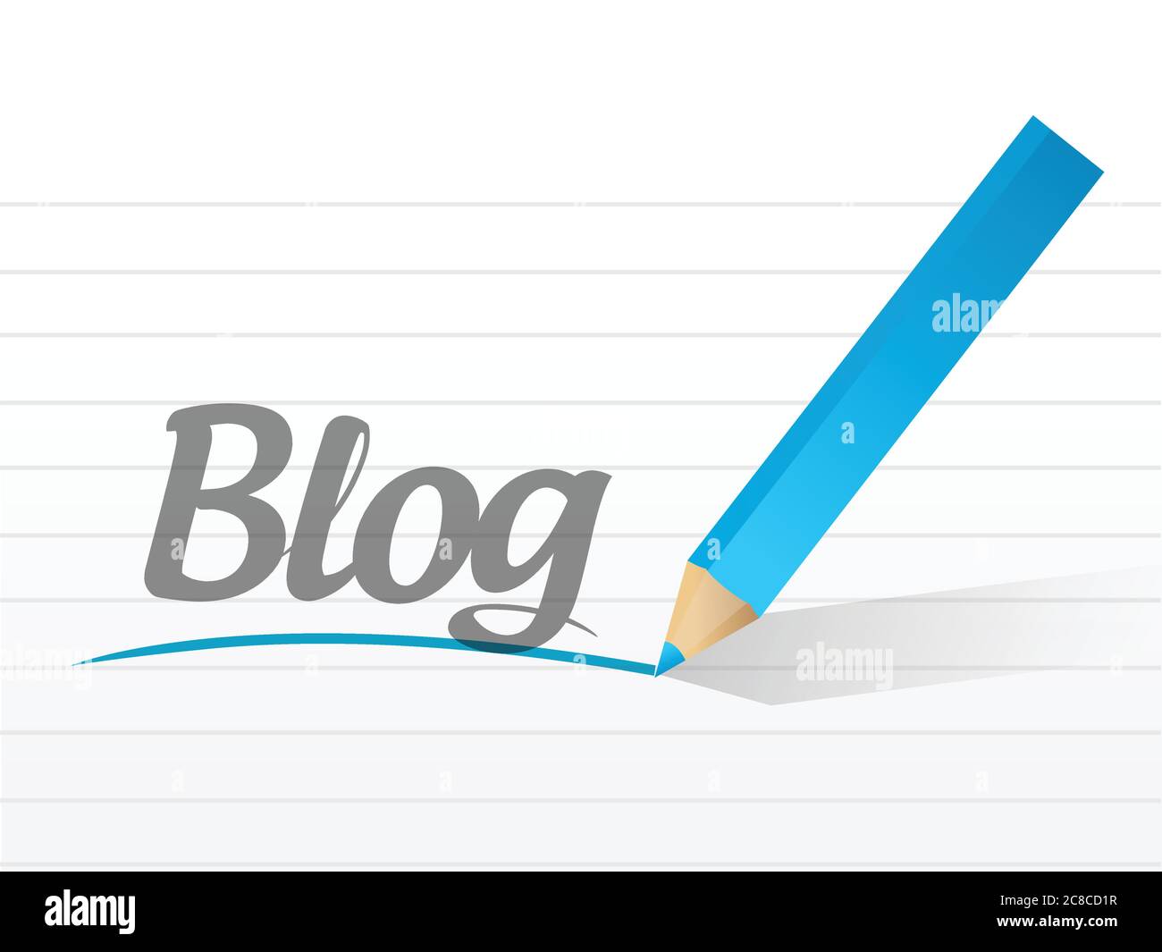 Blog message written over a paper background Stock Vector Image & Art ...