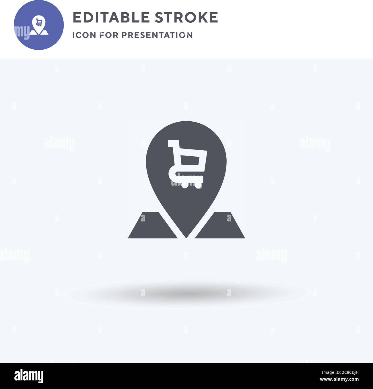 Store icon vector, filled flat sign, solid pictogram isolated on white ...