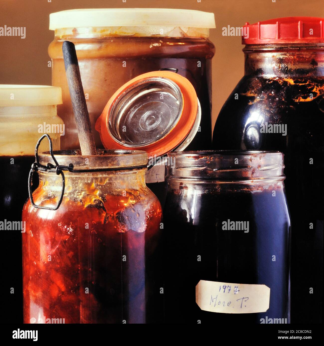 Country style, food storage Stock Photo - Alamy