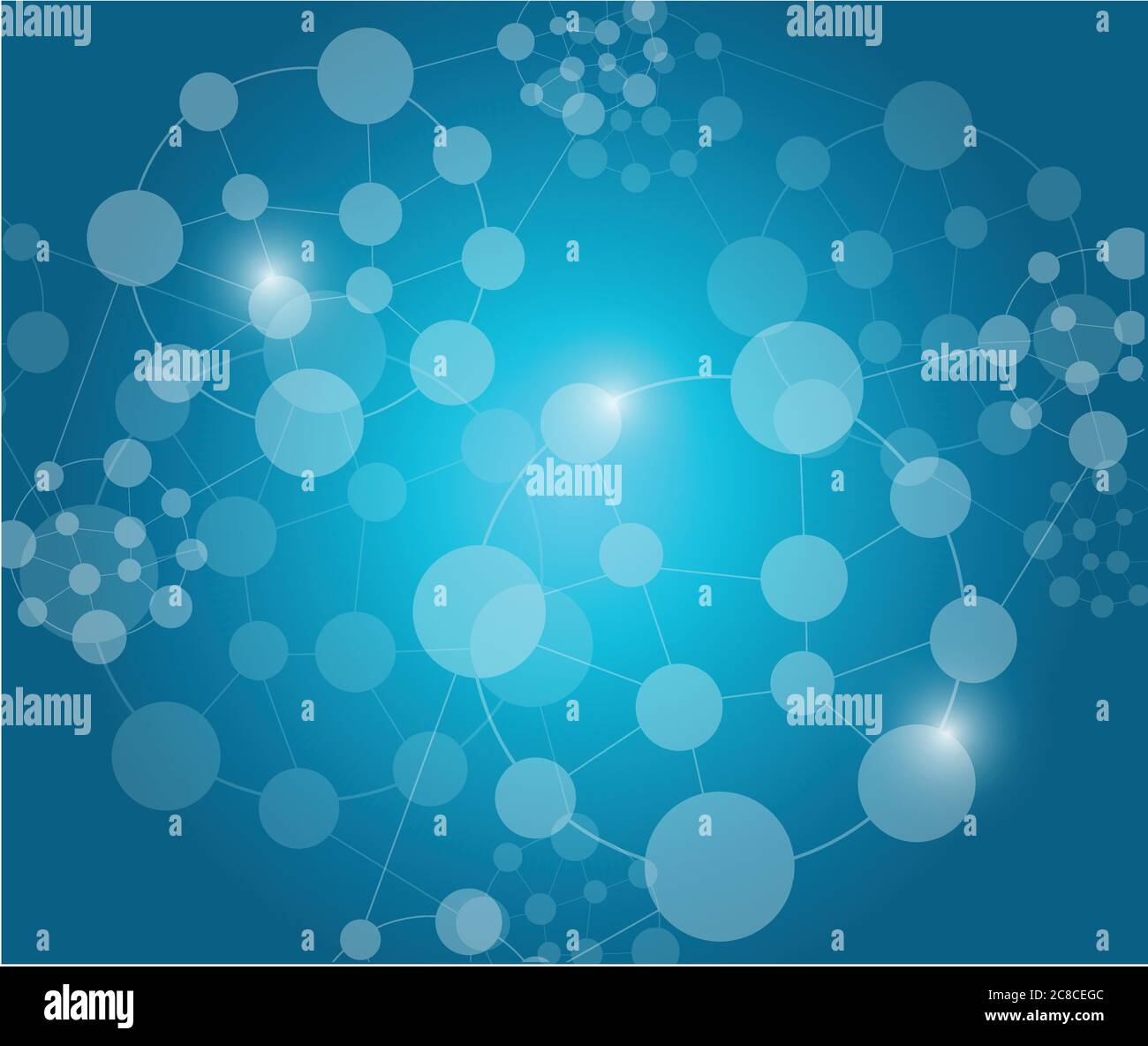 Links connection illustration design over a blue background Stock ...
