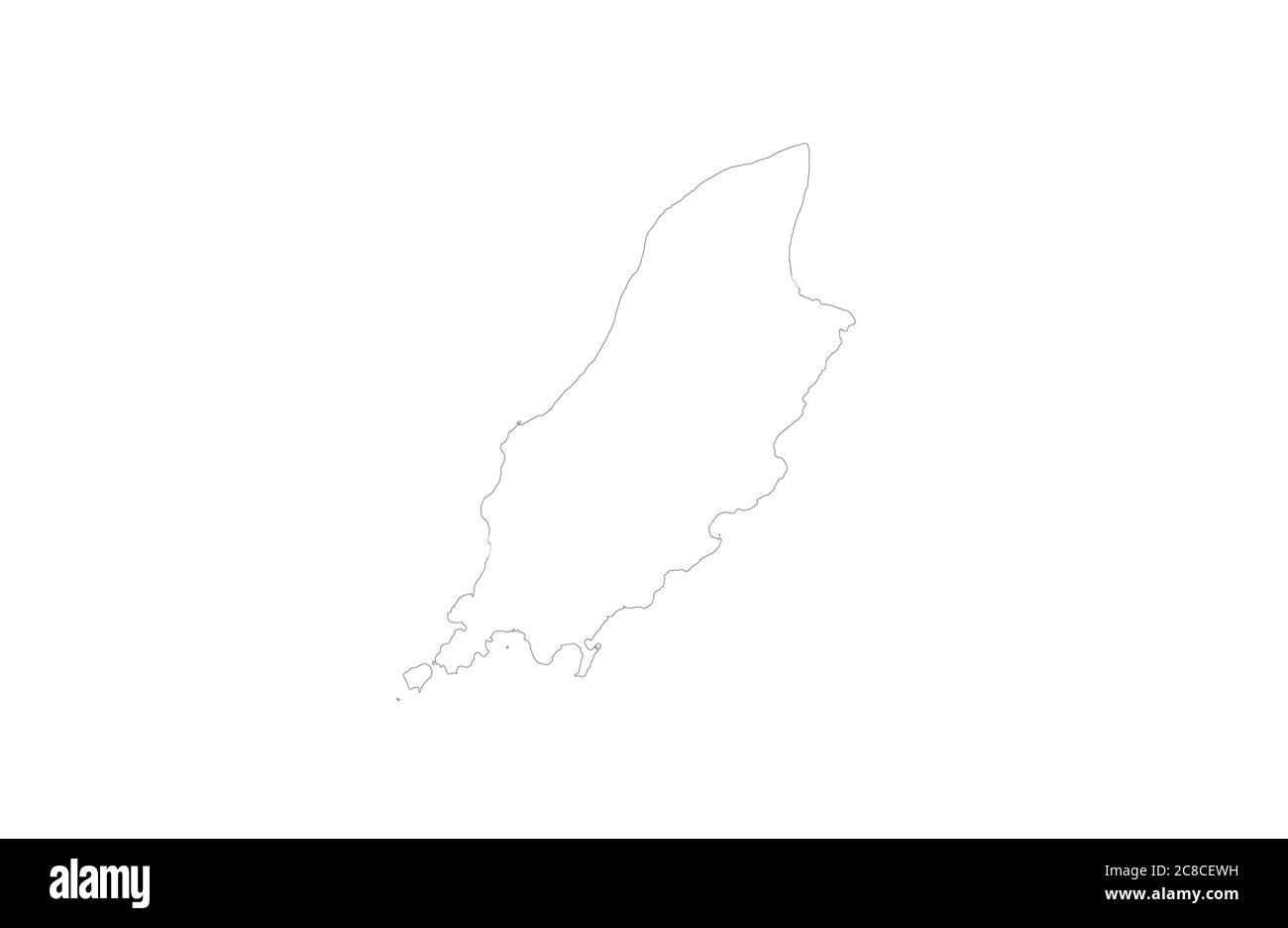 Isle of Man outline map vector illustration Stock Vector Image & Art ...