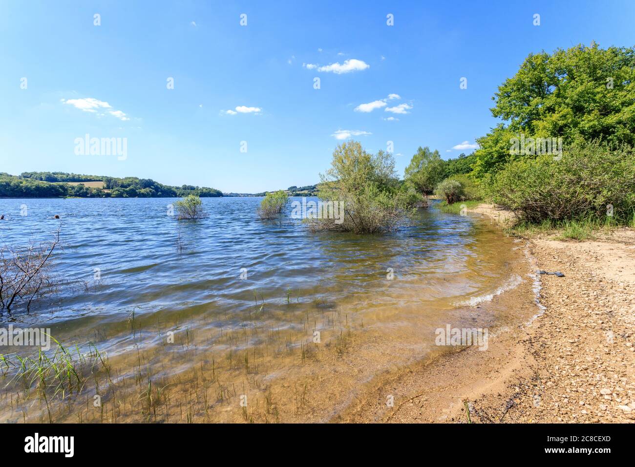 France, Nievre, Regional Natural Park of Morvan, Chaumard, Lac de ...