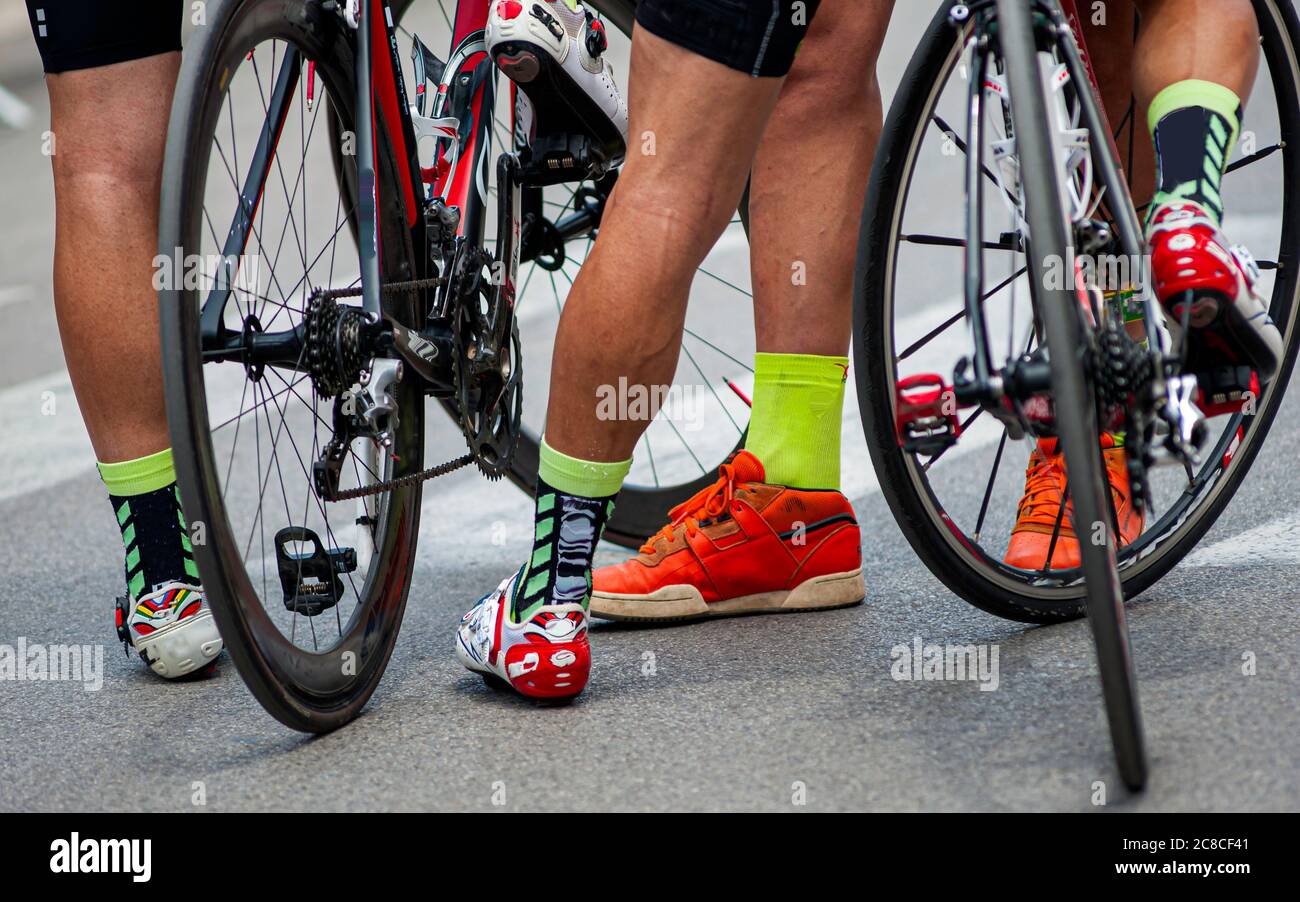 cyclists during bicycle sport racing competition Stock Photo - Alamy
