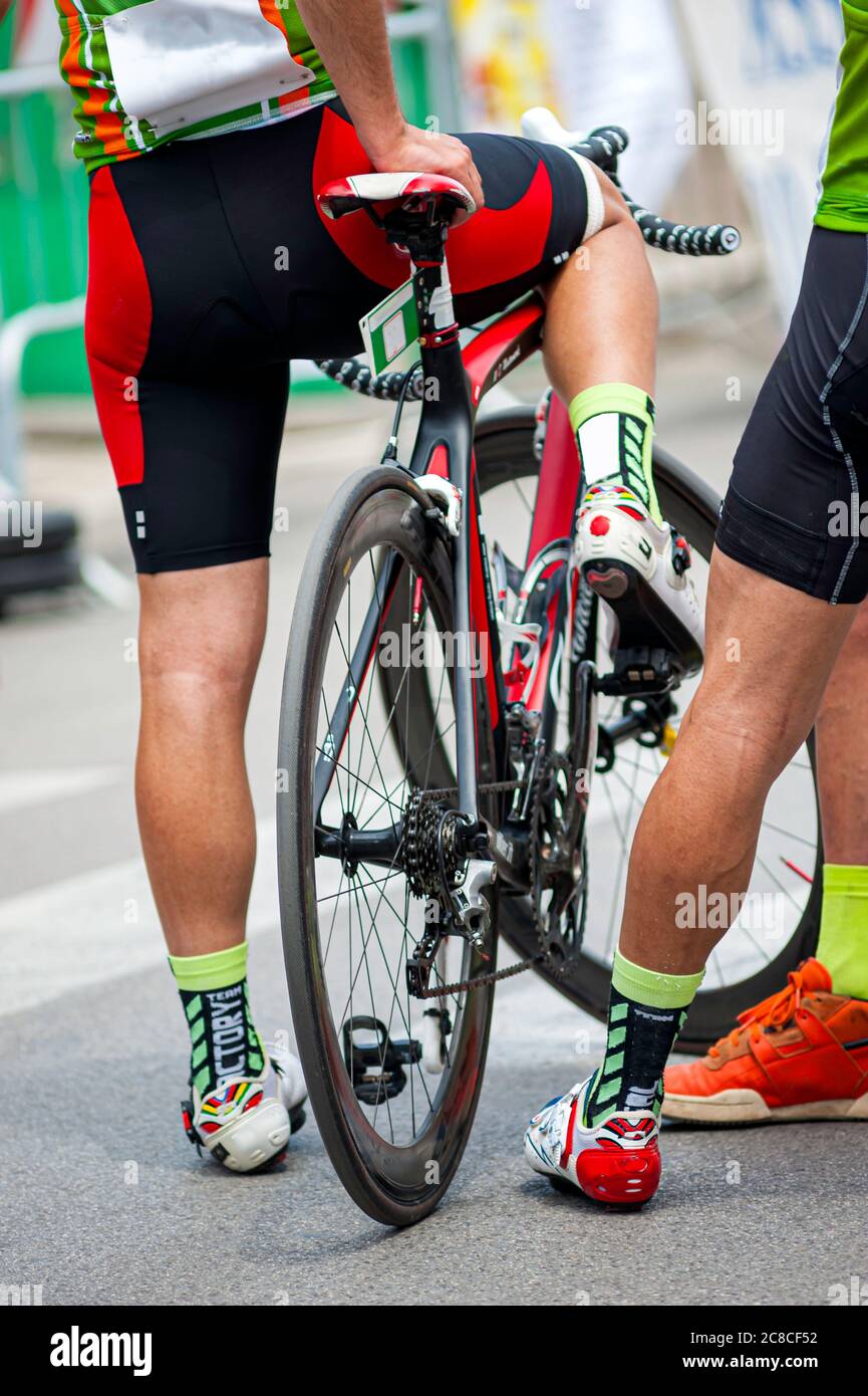 cyclists during bicycle sport racing competition Stock Photo - Alamy