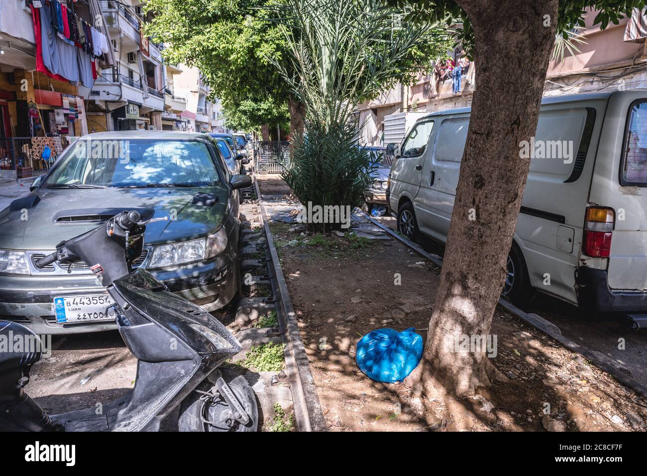Old tracks in Sin el Fil suburb east of Beirut in Matn District of ...