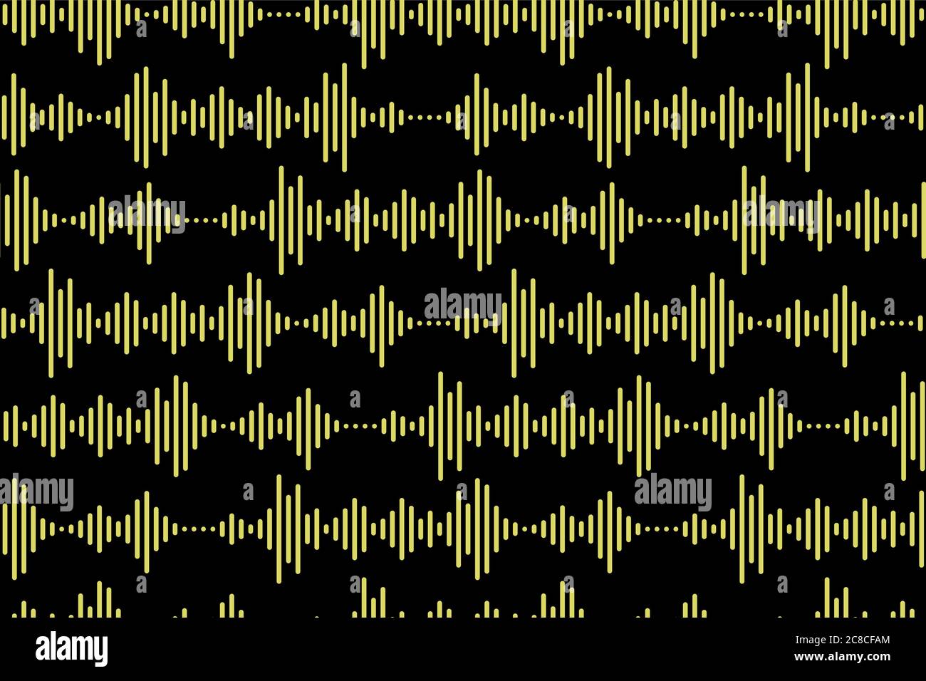 Seamless pattern of Sound waves Stock Vector Image & Art - Alamy