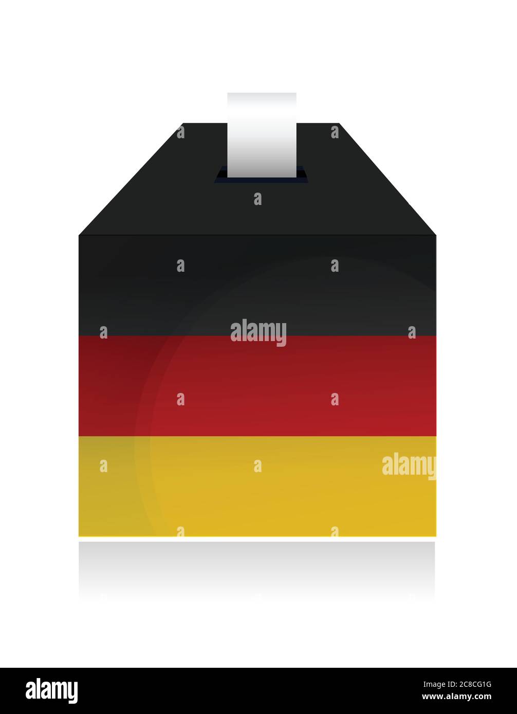German election box. illustration design over a white background Stock ...
