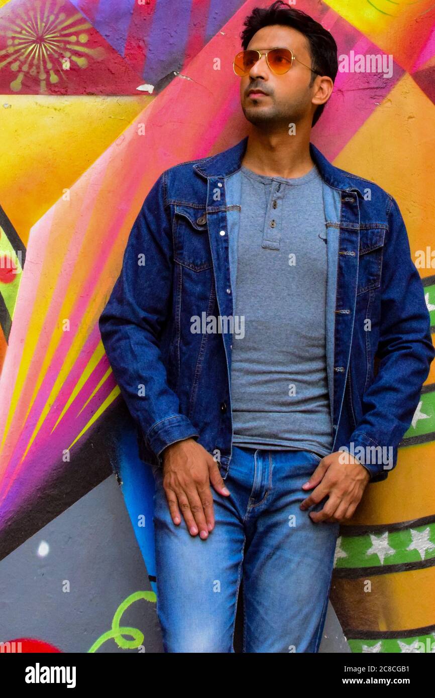 New Delhi India – March 3 2020 : Man portrait, smart casual man ...