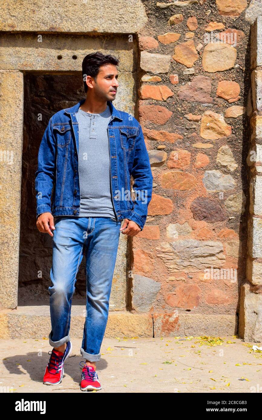 New Delhi India – March 3 2020 : Man portrait, smart casual man ...