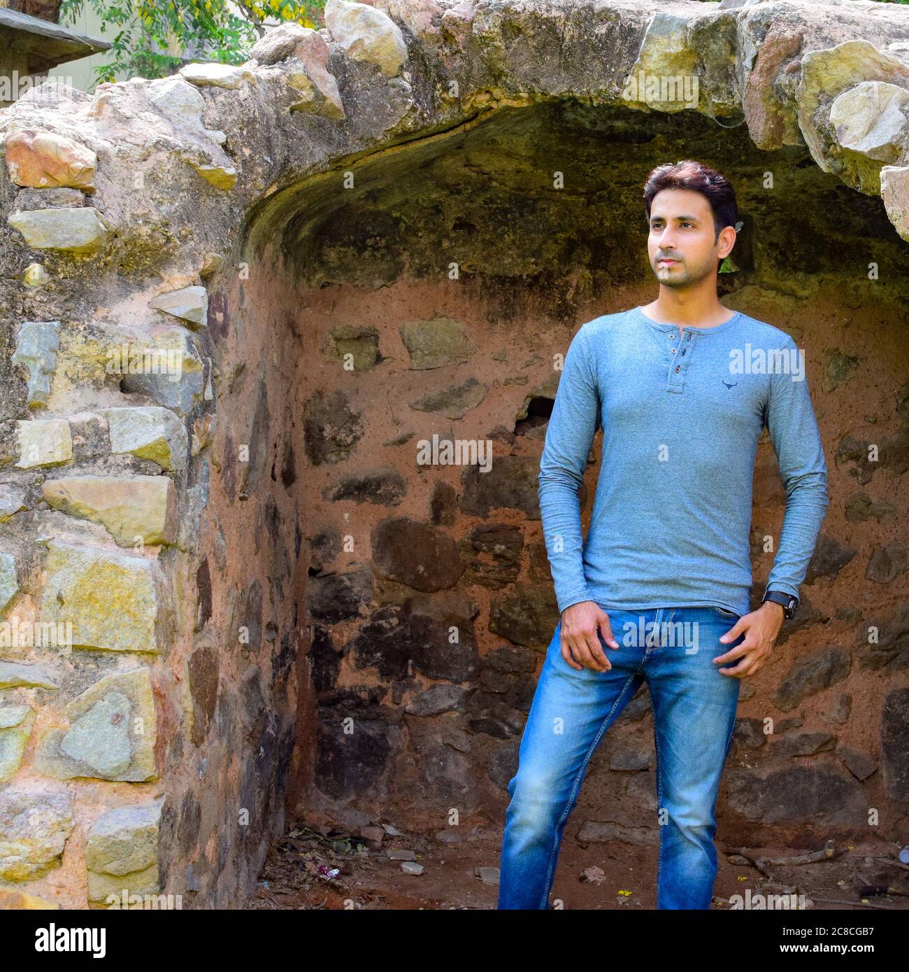 New Delhi India – March 3 2020 : Man portrait, smart casual man ...