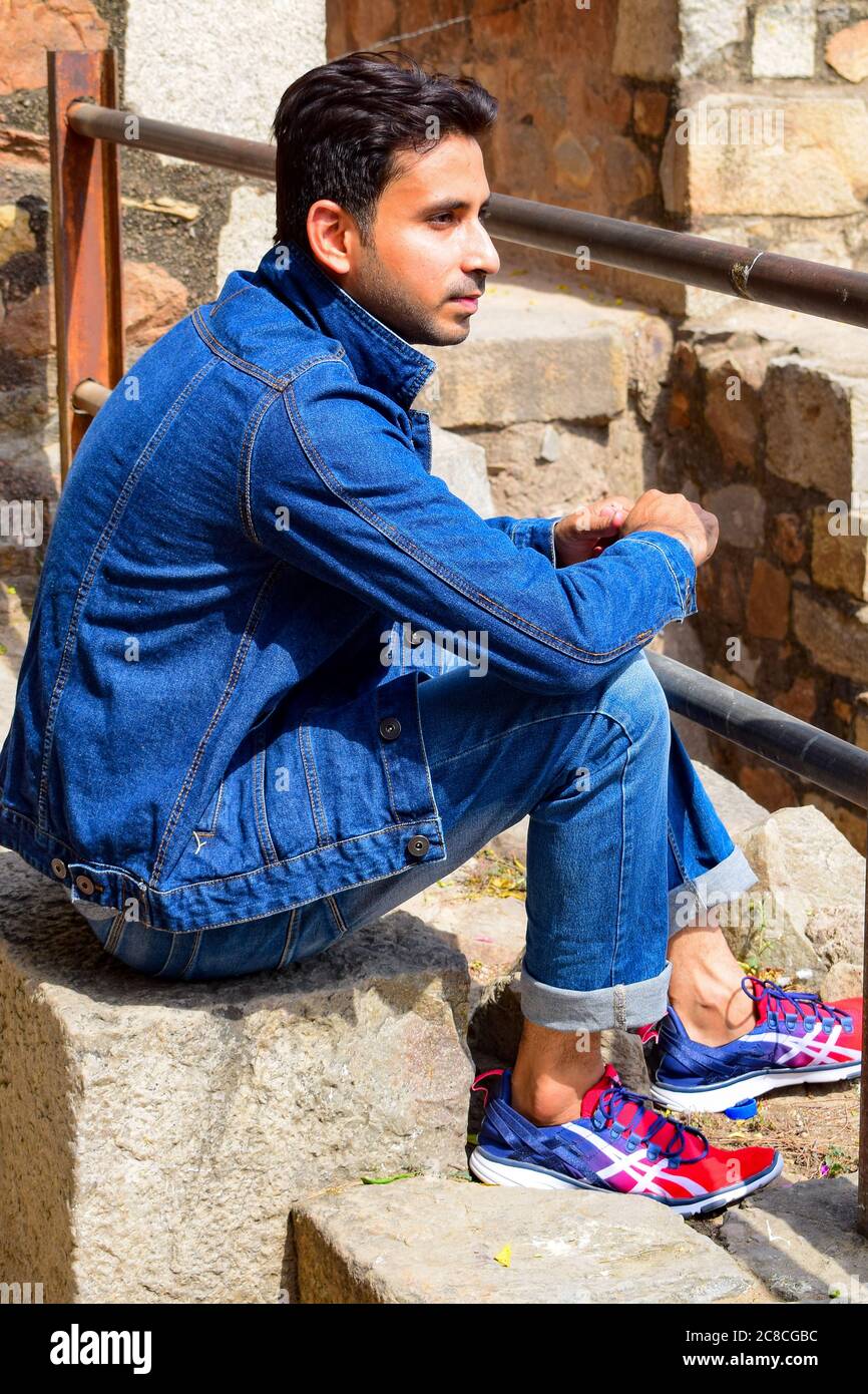 New Delhi India – March 3 2020 : Man portrait, smart casual man ...