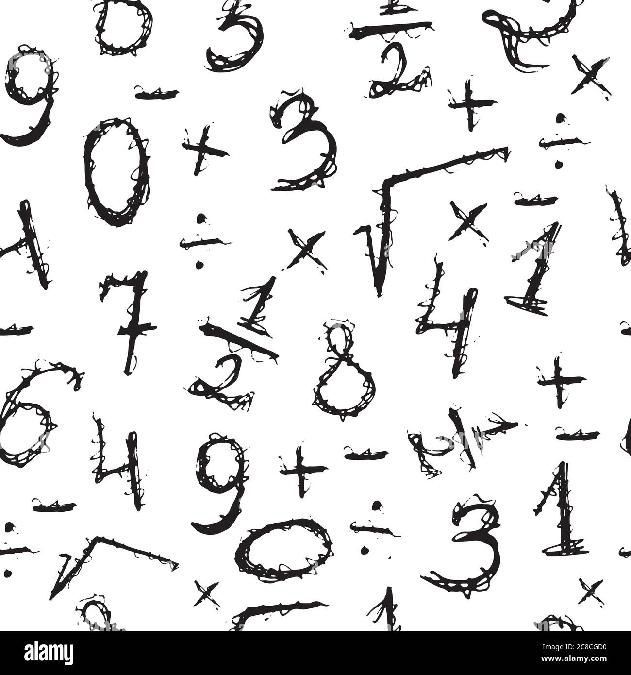 Random numbers cartoon Stock Vector Images - Alamy