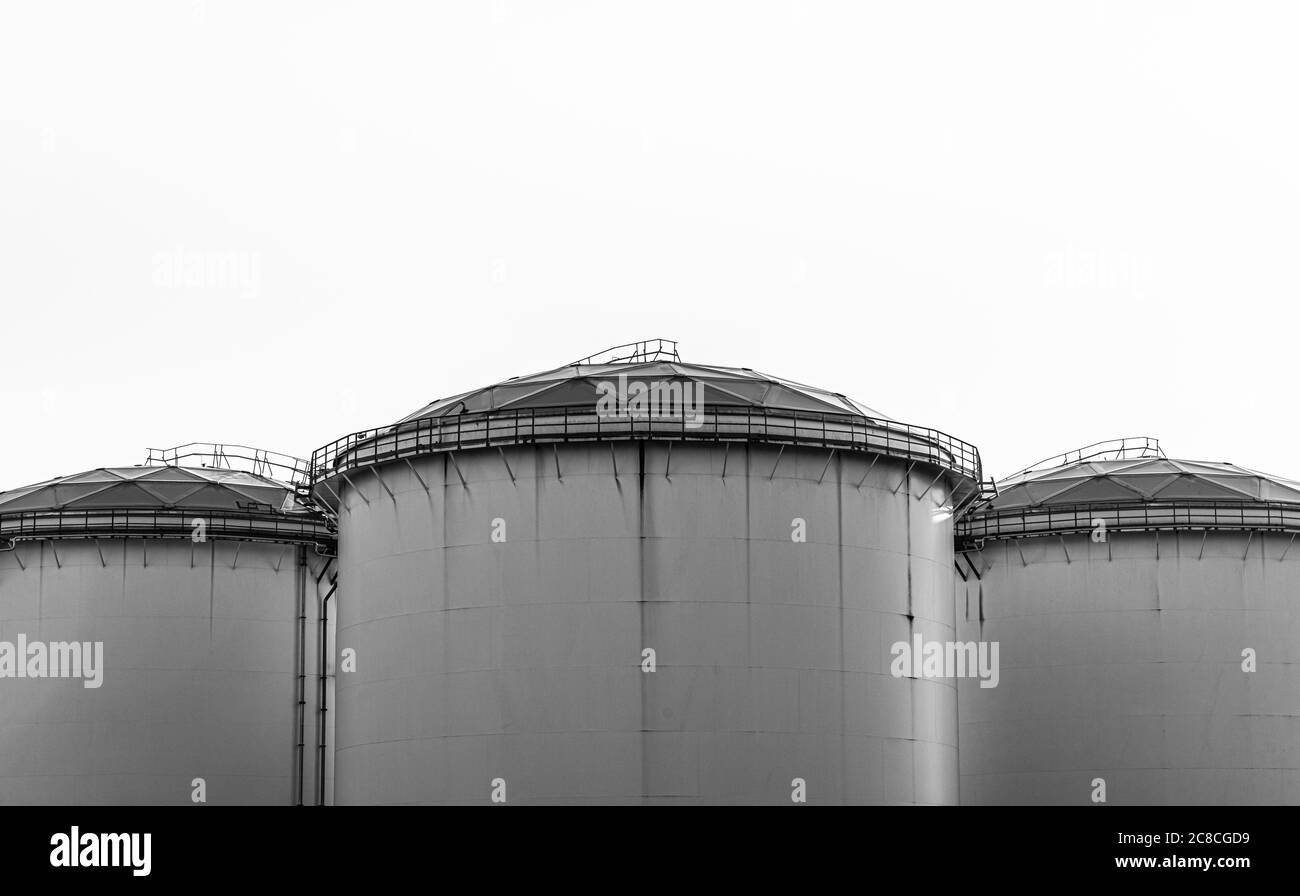 Three storage tanks hi-res stock photography and images - Alamy