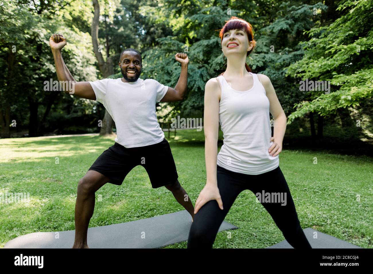 Different exercises hi-res stock photography and images - Alamy