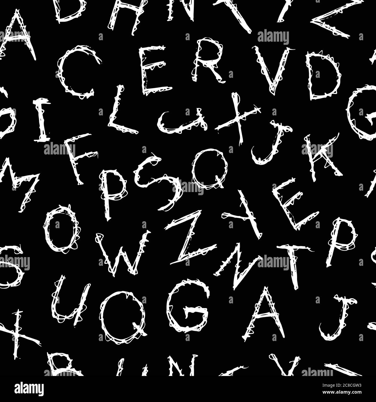 Hand drawn alphabet hi-res stock photography and images - Alamy