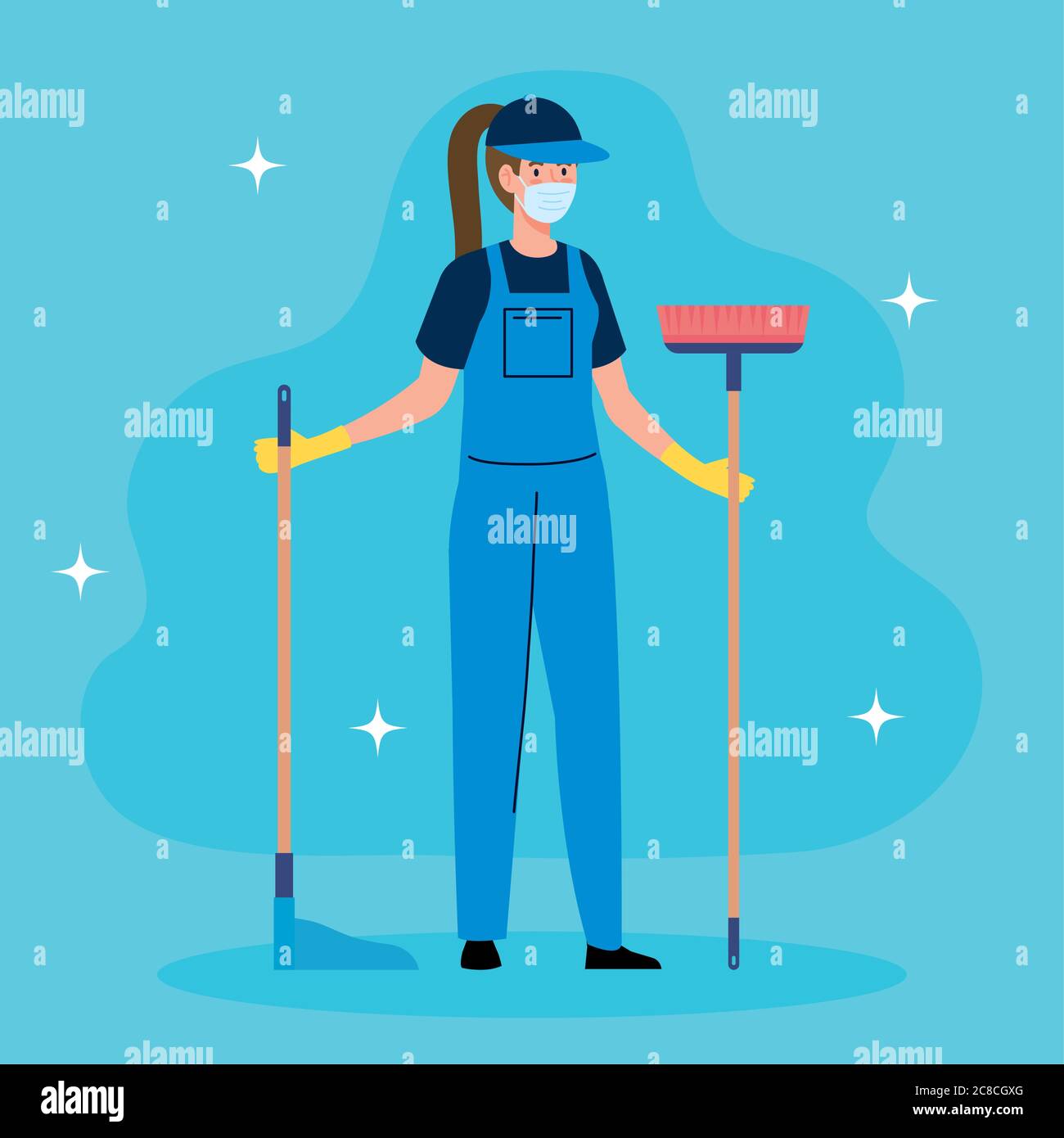 Picker broom hi-res stock photography and images - Alamy