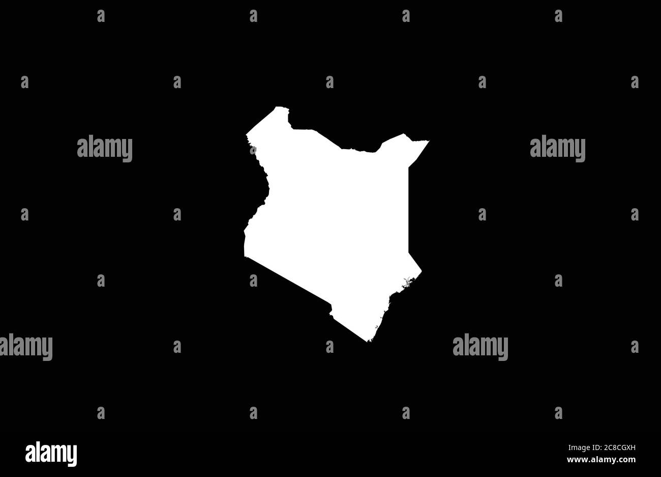 Kenya map country vector illustration Stock Vector Image & Art - Alamy