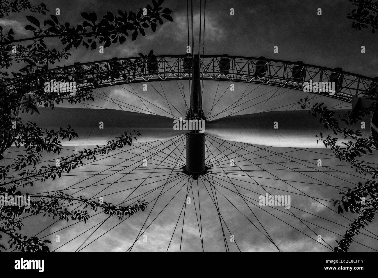 View from below construction Black and White Stock Photos & Images - Alamy