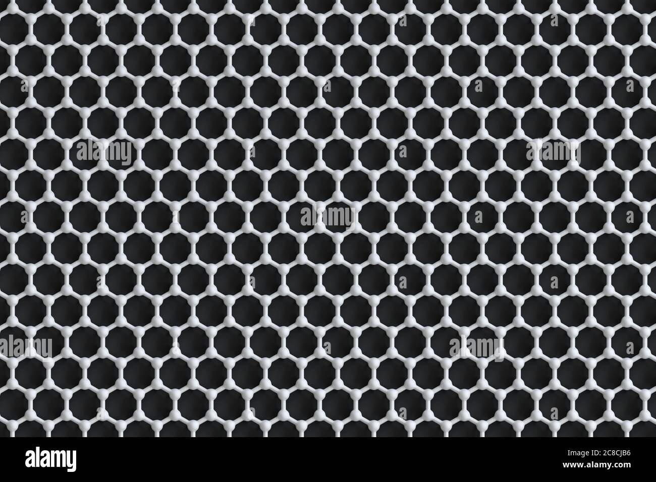 3D rendering of graphene sheet Stock Photo - Alamy