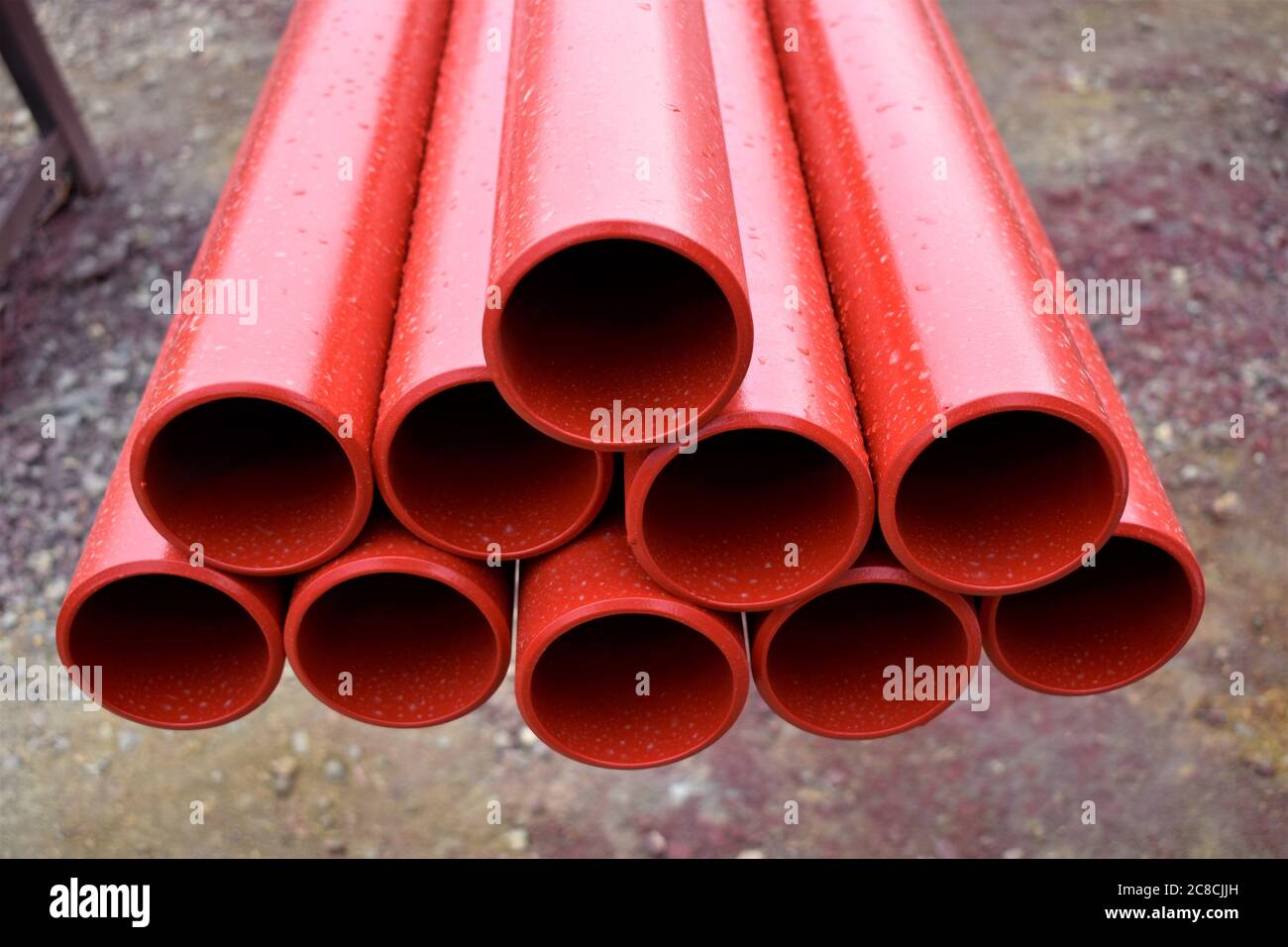 Cement pipe line hi-res stock photography and images - Alamy