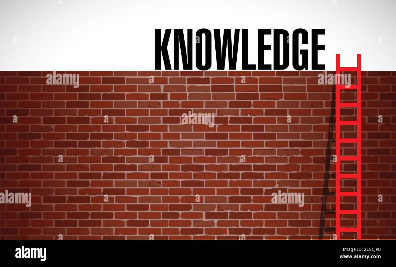 Ladder to knowledge illustration design graphic background Stock Vector ...