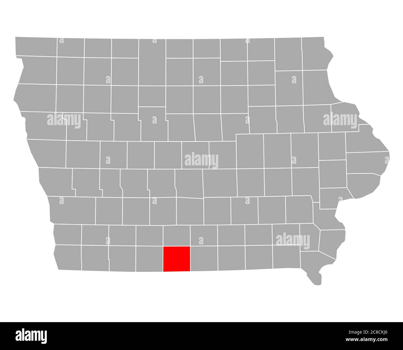 Map of Decatur in Iowa Stock Photo - Alamy