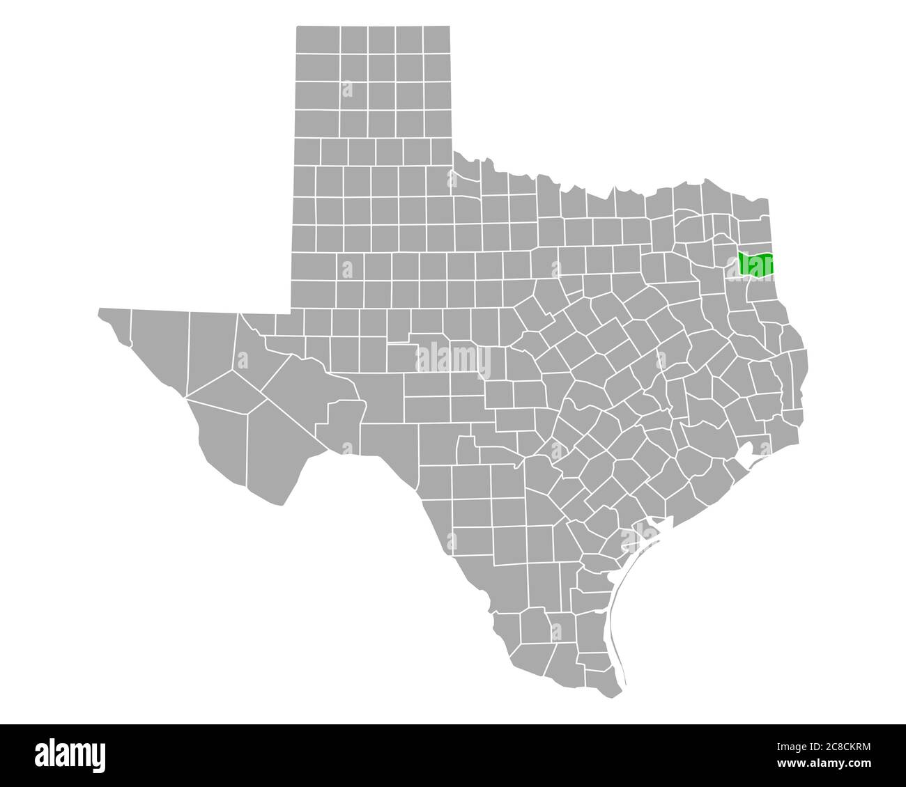Map of Harrison in Texas Stock Photo - Alamy