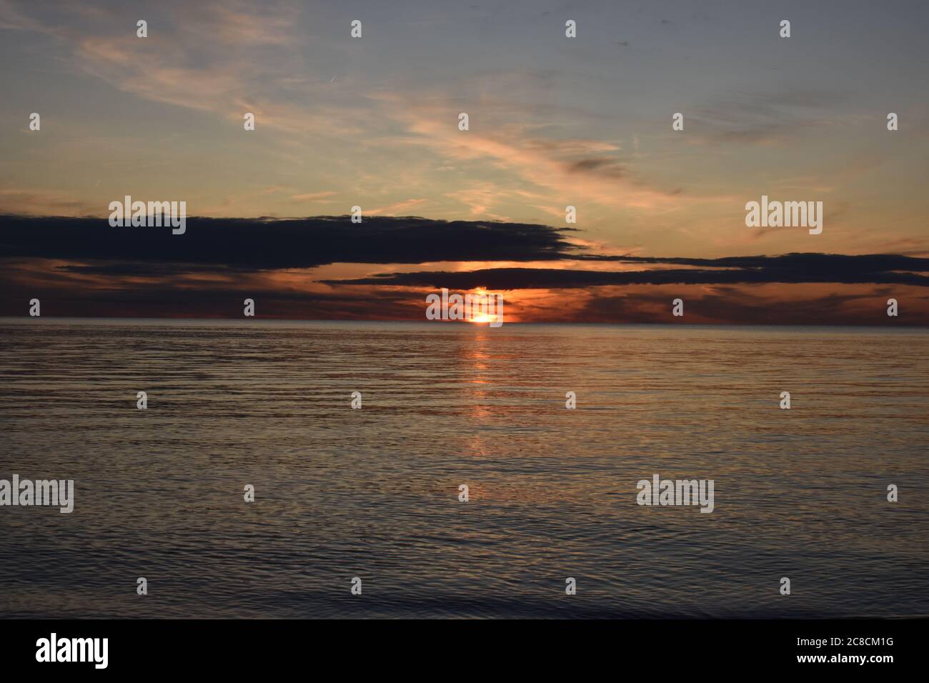 Sun is almost set Stock Photo - Alamy