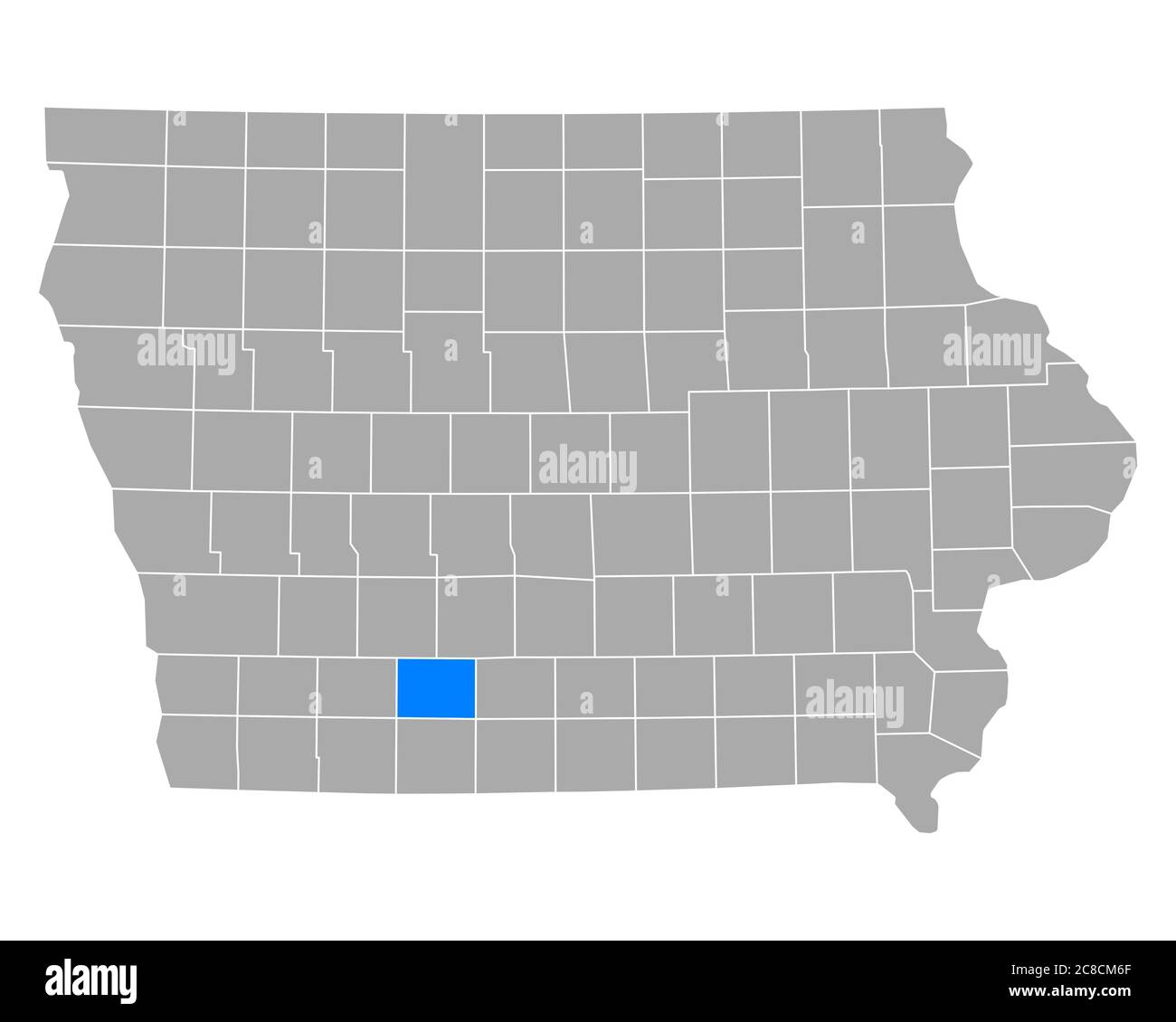 Map of Union in Iowa Stock Photo - Alamy