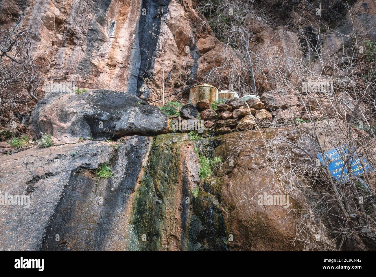 Water supply system in Hermitage of Our Lady of Hawqa in Kadisha Valley ...