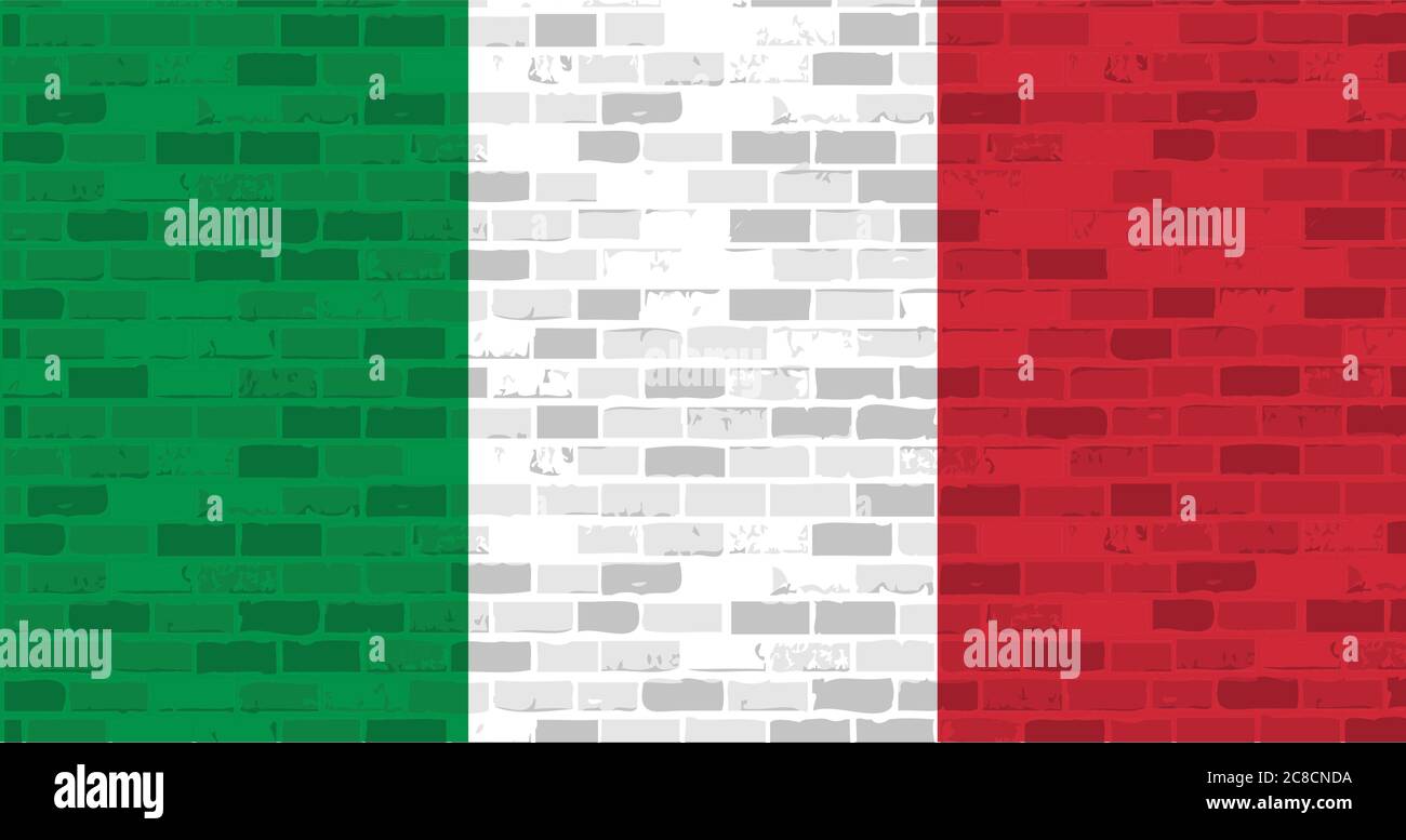 Italian brick wall illustration design graphic background Stock Vector ...