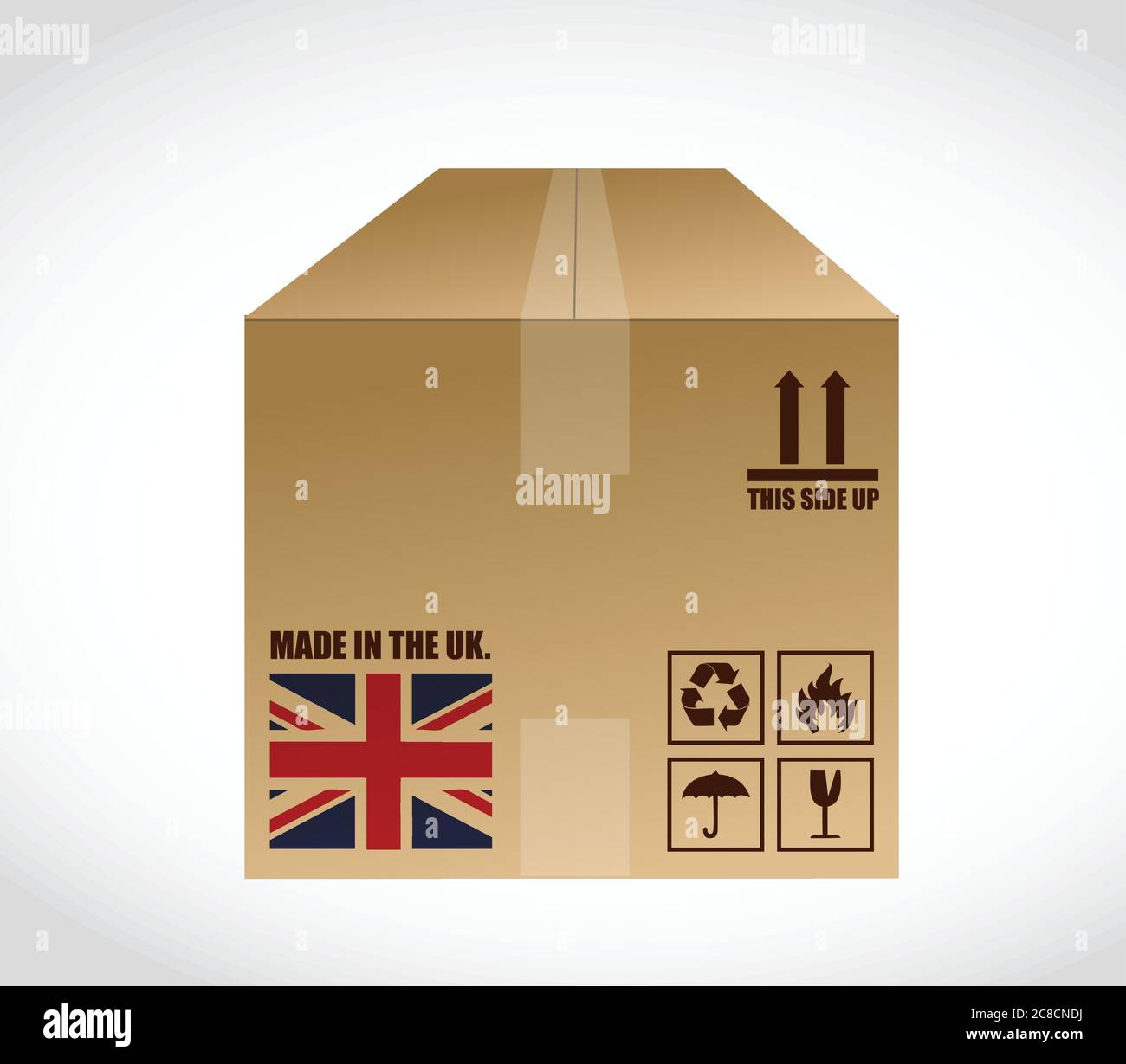 Package address shipping label Stock Vector Images - Alamy