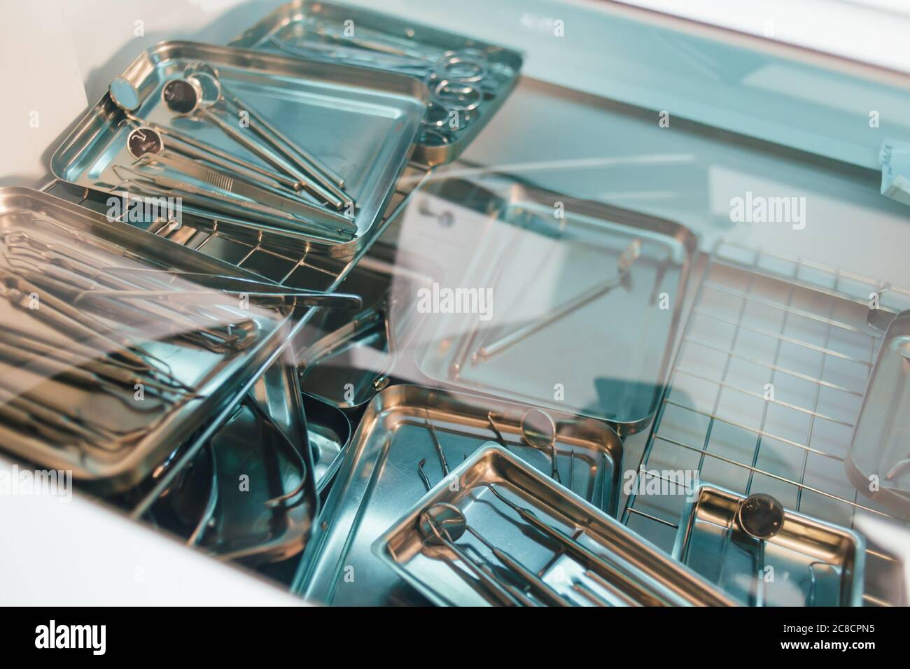 instruments for plastic surgery on surgery table Stock Photo - Alamy