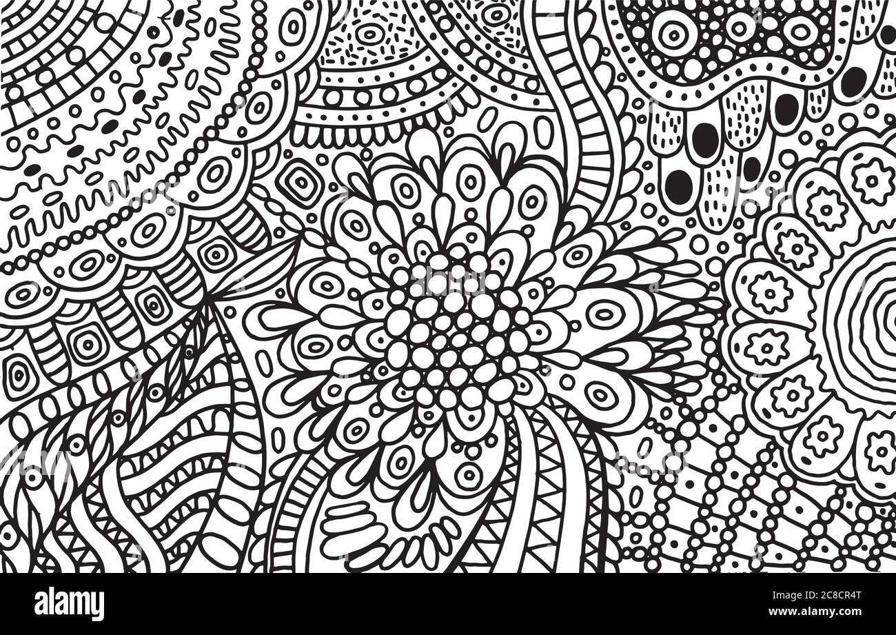 Abstract Doodle Coloring Pages