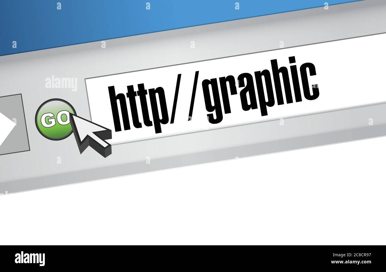 Graphic link on a browser illustration design artwork Stock Vector ...