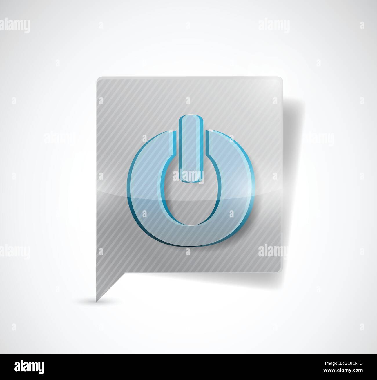 On button message illustration design over a white background Stock ...