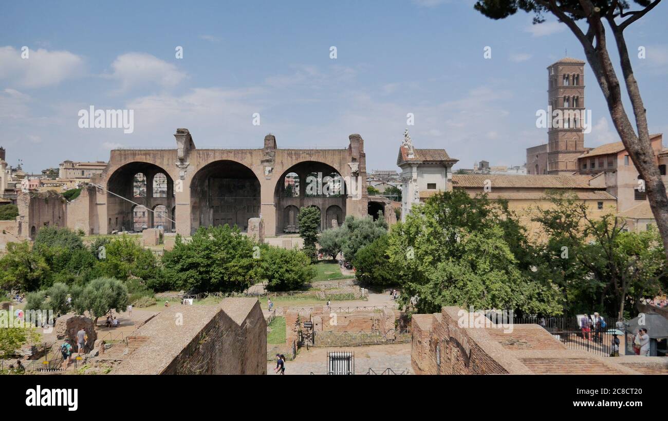 Shot of the inside of roman forum Stock Photo - Alamy